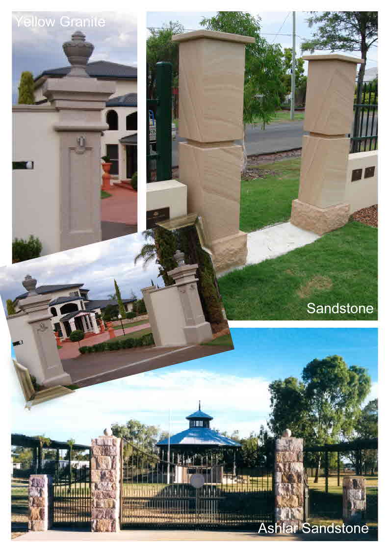 Stone Gate Posts